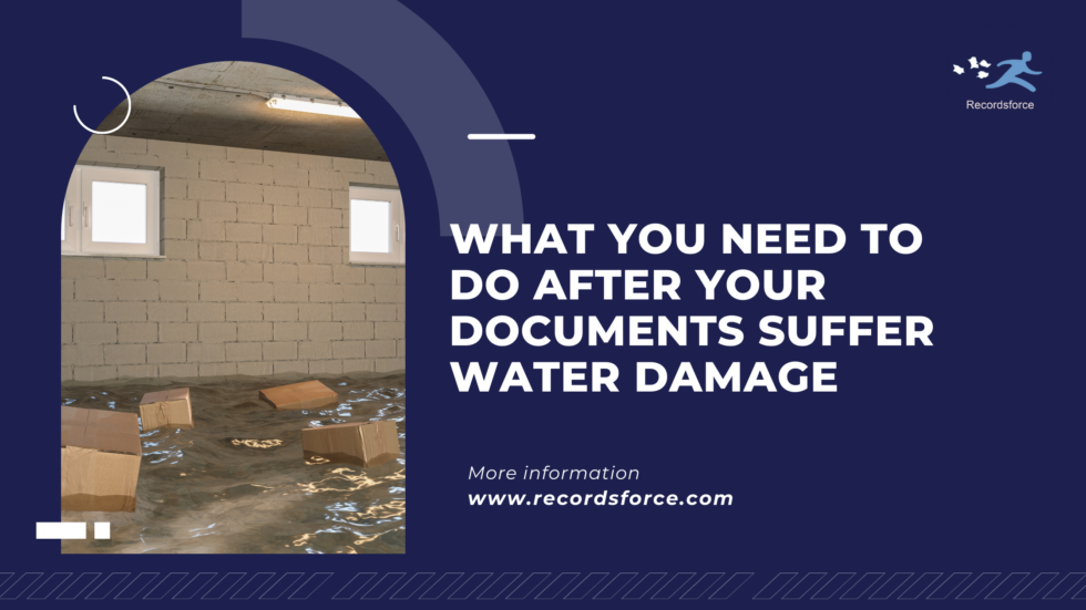 What You Need To Do After Your Documents Suffer Water Damage | Recordsforce