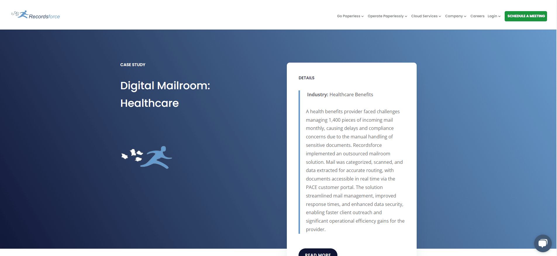 Digital Mailroom: Healthcare Case Study | Recordsforce